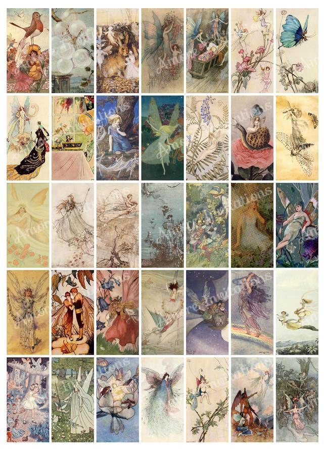 Printable Fairy Images Fairy Illustrations Digital Collage Junk ...