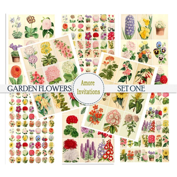 Flower Collage - Etsy