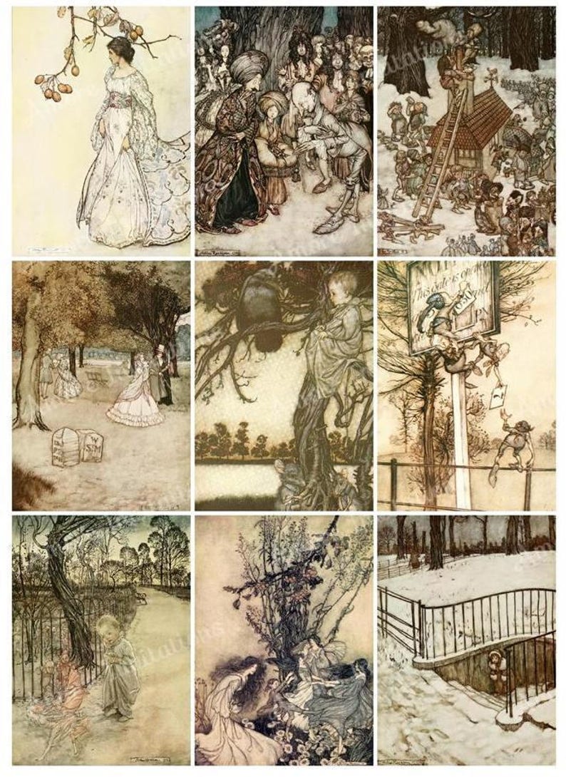 Printable Vintage Peter Pan Digital Collage Sheets, 35 Images, Peter ...