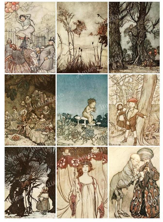 Printable Vintage Peter Pan Digital Collage Sheets, 35 Images, Peter ...