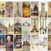 Printable Vintage Paris France Digital Collage Sheet, 1x2 Inch Domino ...