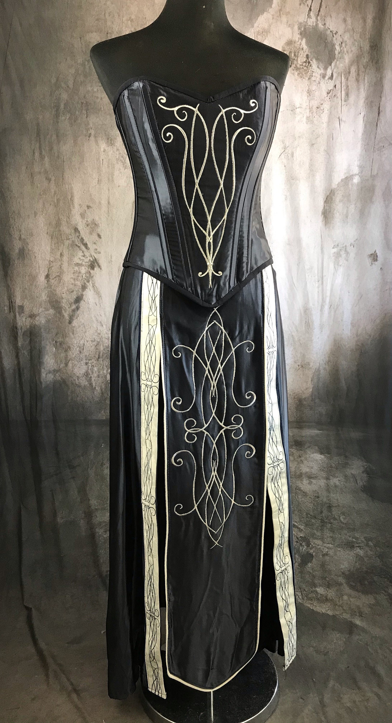 High Elf Elegant BLUE Complete Dress - Etsy