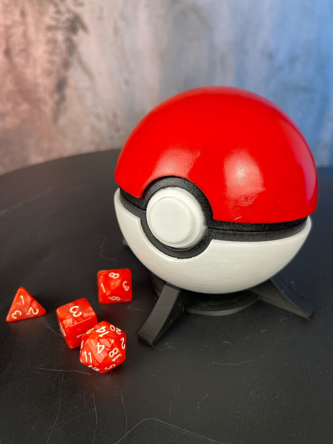 Pokeball Dice Holder - Etsy