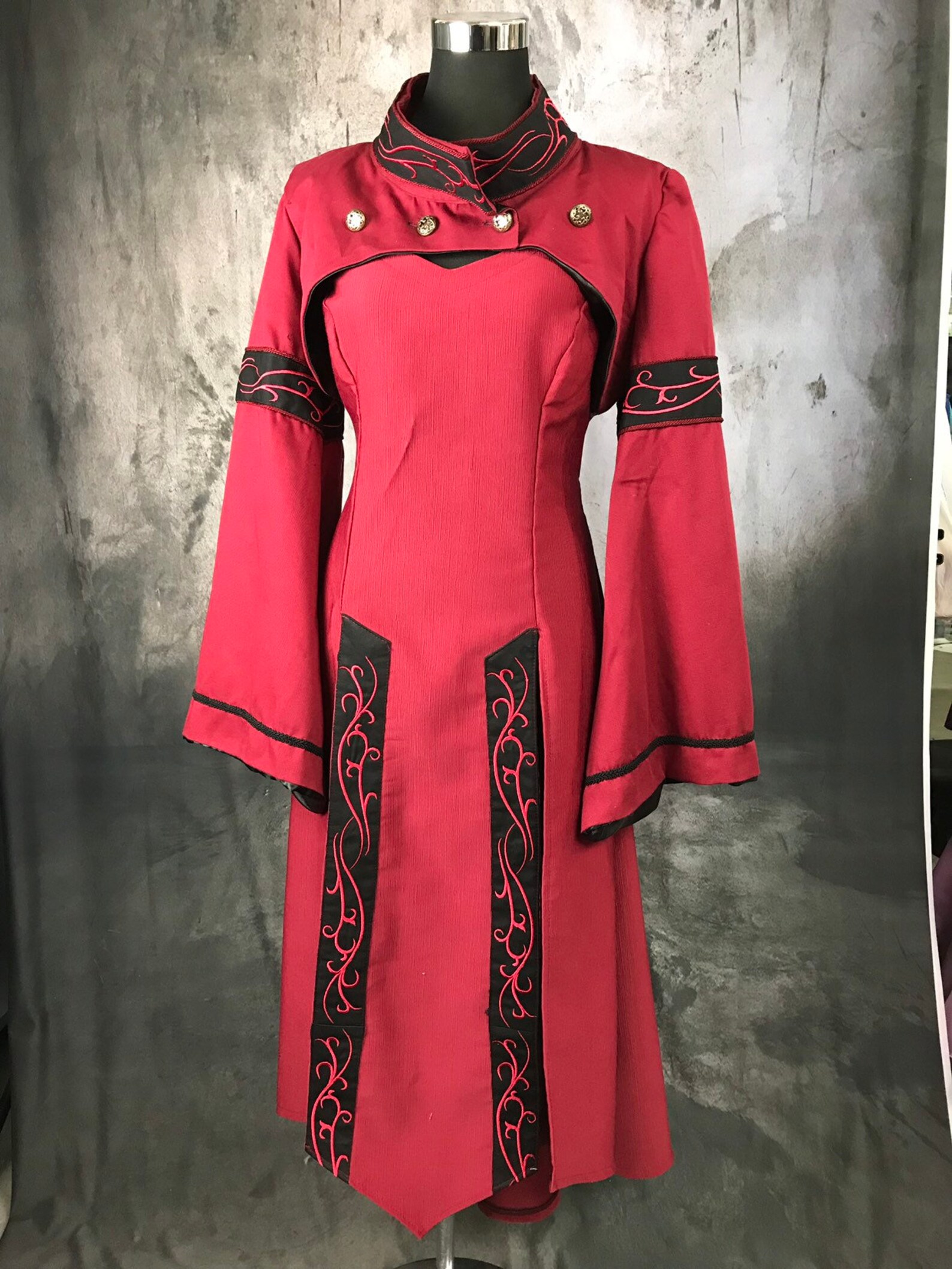 Red Battle Tunic - Etsy