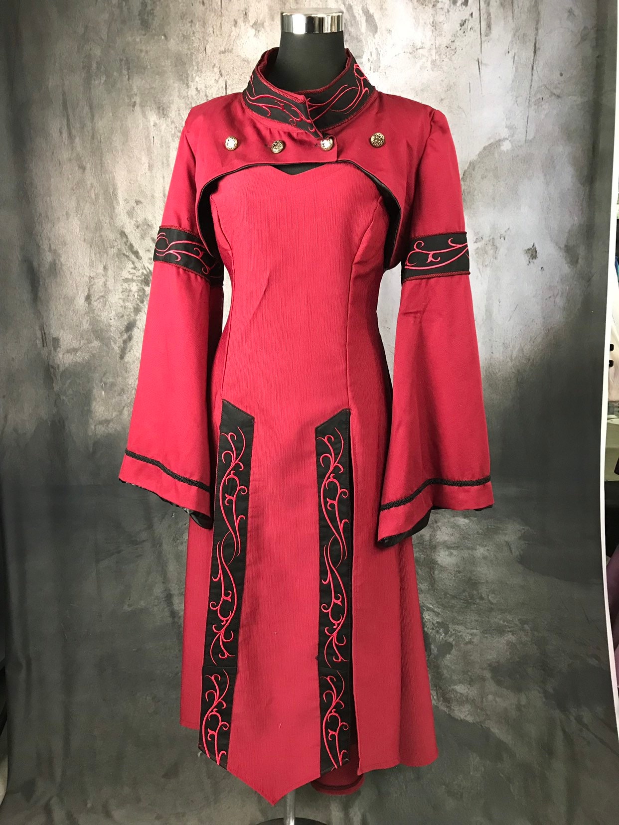 Red Battle Tunic - Etsy