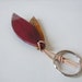 Autumn Leaves Leather Key Ring Key Fob Handmade Keychain - Etsy UK