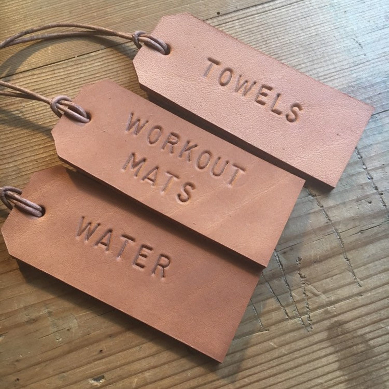 Personalised Leather Tags Personalized Hand Stamped Leather - Etsy