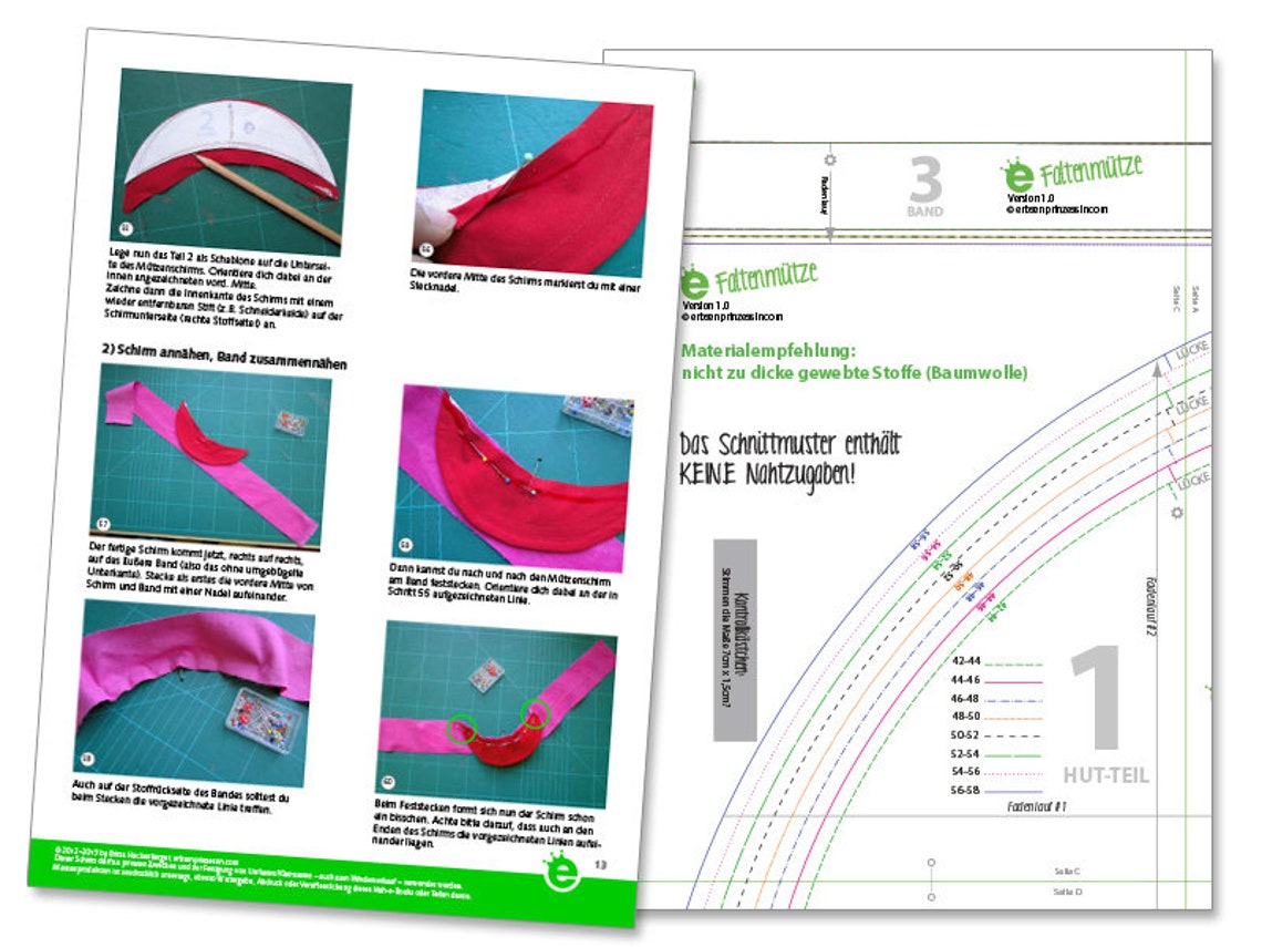 Pleated Cap for Children Sz 42/44 56/58 Cm / 16.5 - Etsy