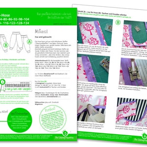 Insert Pants for Kids Toddlers Babies • Sewing Pattern Sz EU 68–134, US ...