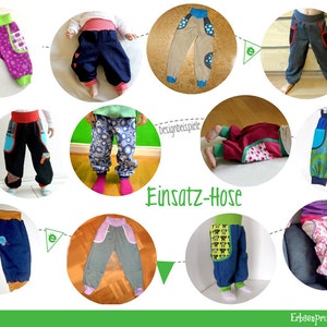 Insert Pants for Kids Toddlers Babies • Sewing Pattern Sz EU 68–134, US ...