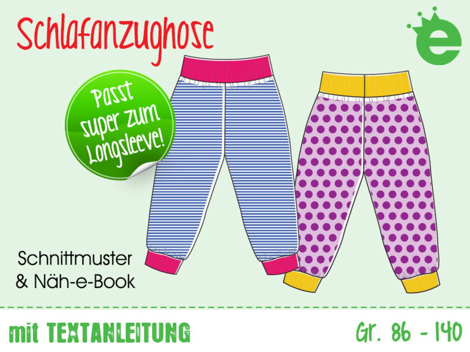 GERMAN VERSION: Pajama Pants // Pdf Pattern Instant Download // Euro ...