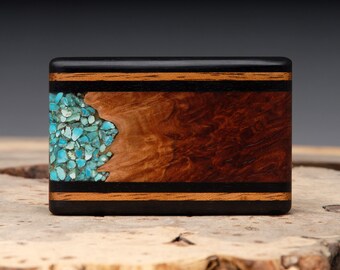 Exotic Wood & Turquoise Inlaid Belt Buckle Handmade - Etsy