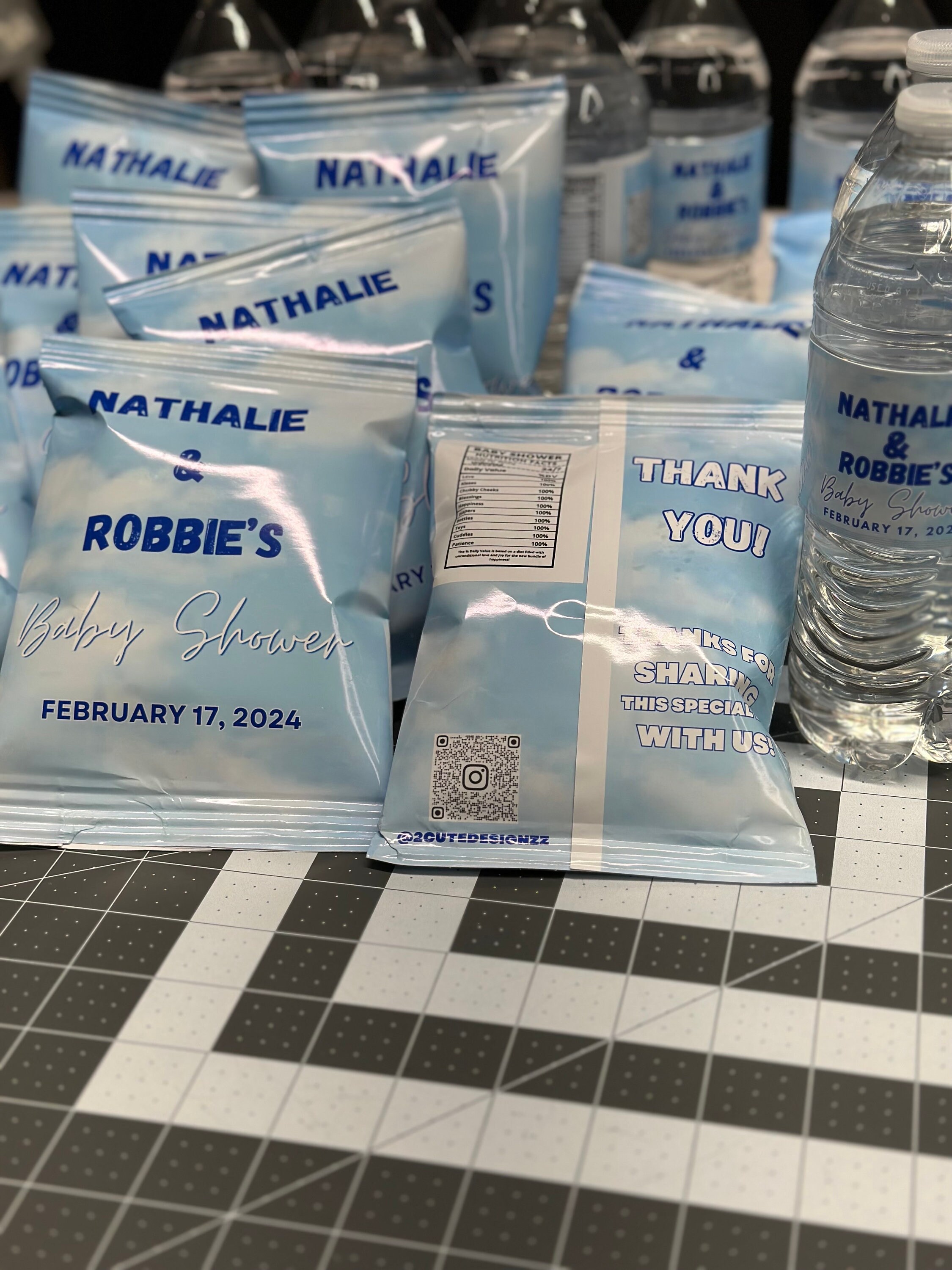 Custom Clouds Baby Shower Chip Bags, Party Favors - Etsy