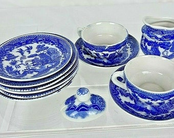 Blue Willow Tea Set | Etsy