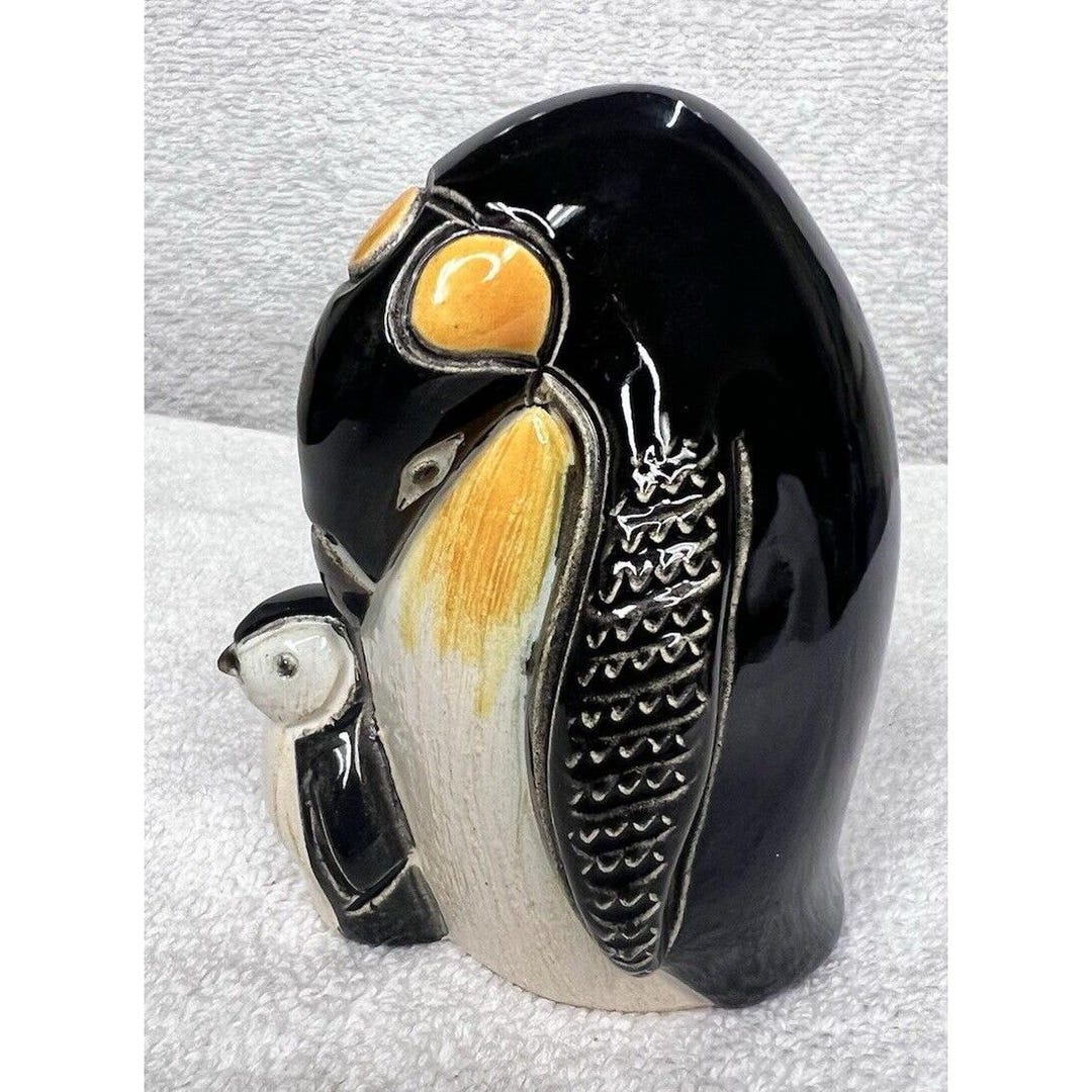 Rinconada De Rosa Mother and Baby Penguin 3 3/4 Inch so Detailed Great ...