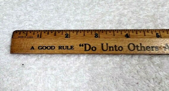 Collectibles Vintage Do Unto Others Golden Rule Wooden Advertising ...