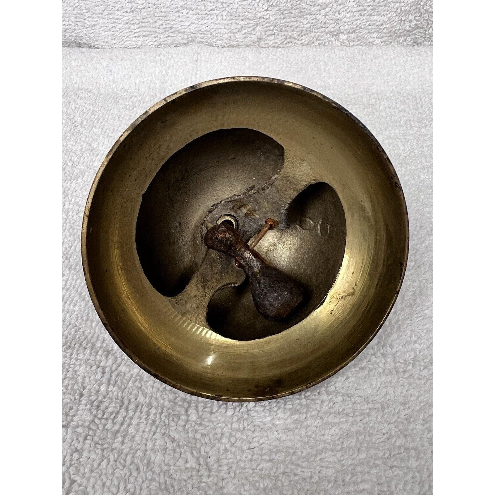 Nice OLD Metal Counter Bell W Scroll Designs Victorian Style Nice Clear ...