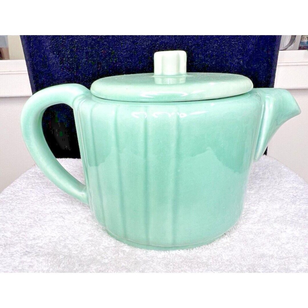 Red Wing Gypsy Trail Soft Green Teapot Great Shape 5 3/4 T X 9 W Pastel ...