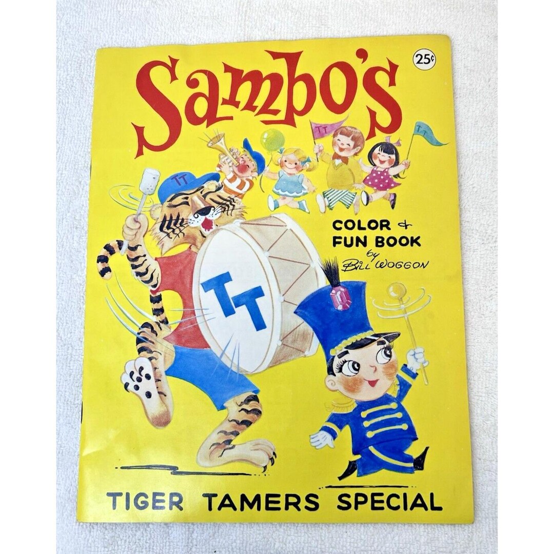 Vintage Sambo's Restaurant Coloring Book by Billy Woggen Tiger Tamers ...