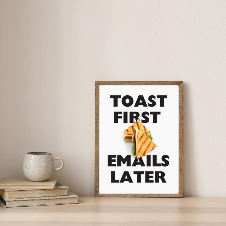 Funny Kitchen Print Digital Wall Art, Coffee Bar Poster, Home Decor ...