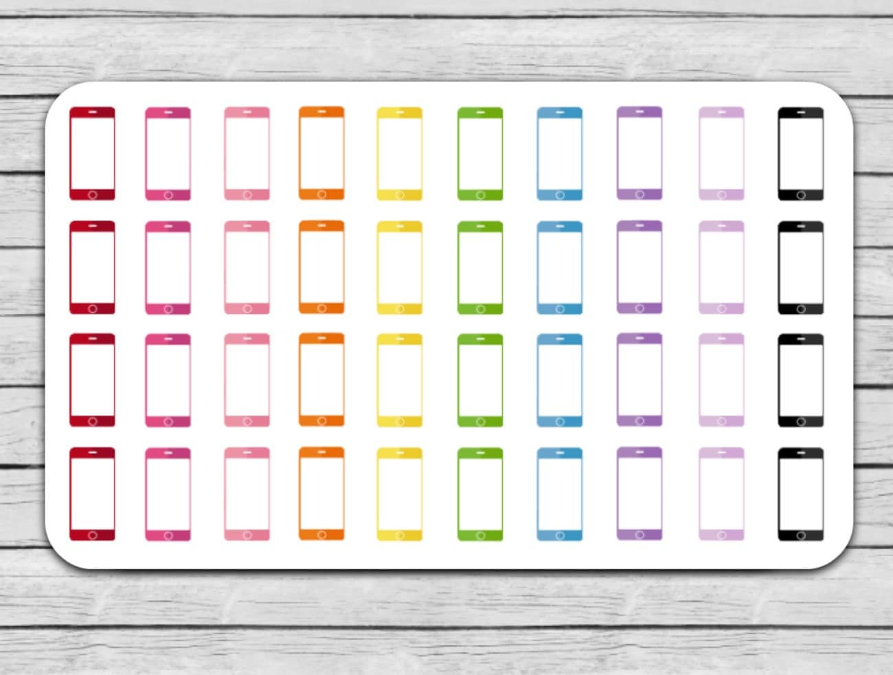 Cell Phone Planner Stickers | Etsy