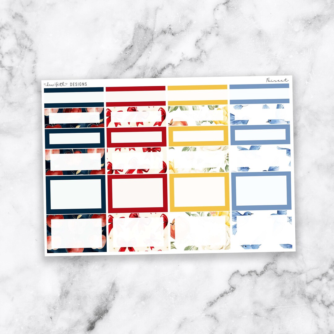Fairest Assorted Boxes Planner Stickers - Etsy