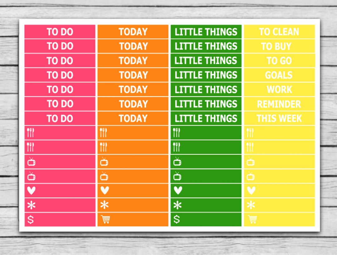 Summer Safari MDN Headers Planner Stickers - Etsy