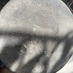 Wagner Colonial Tea Kettle 5 Qt. - Etsy