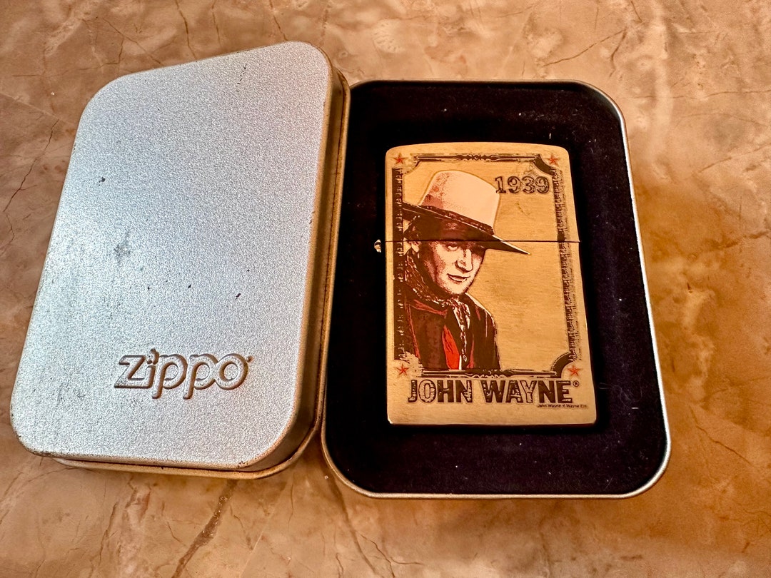 John Wayne Lighter by Zippo - Etsy