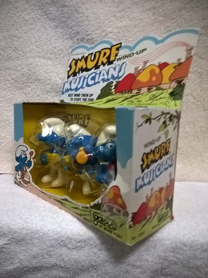 3 Smurf Musicians Wind Ups New in Box Set of 3 | Etsy