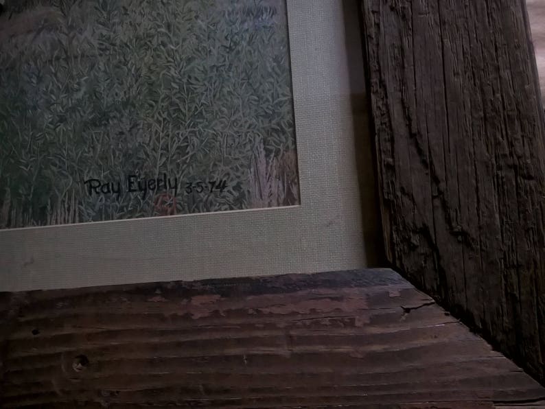 Ray Eyerly's Indian Village Print Signed and Dated - Etsy