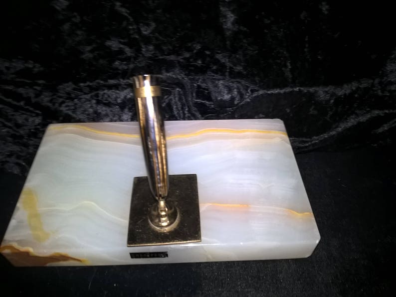 Sheaffer Pen & Onyx Stand - Etsy