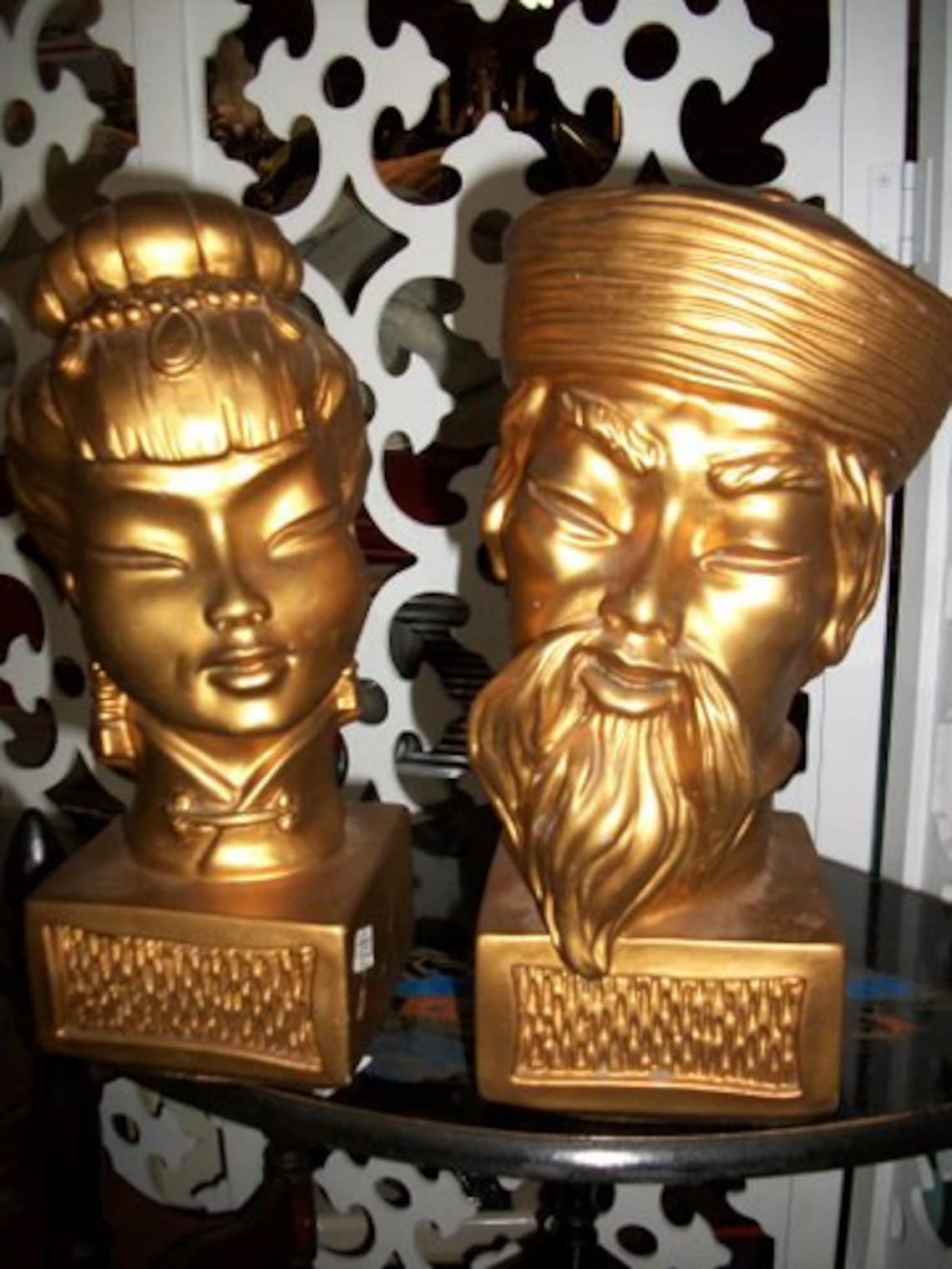 Oriental Figurines by Universal Statuary Corp 1960 - Etsy