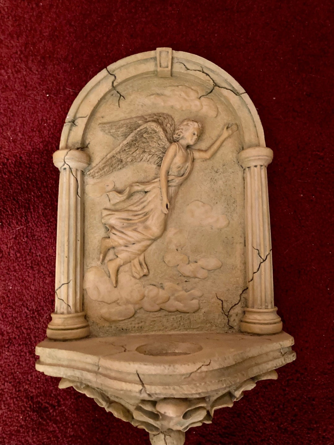 Italian Marble/alabaster Angel Wall Plaques Set of 2 - Etsy