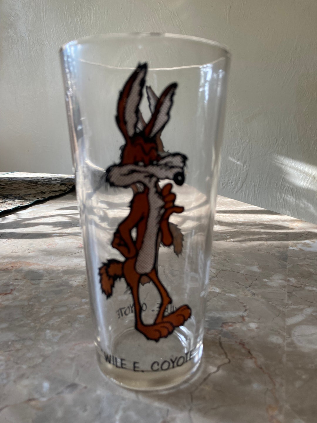 Wile E. Coyote Pepsi Collector Series Glass Signed 1973 - Etsy