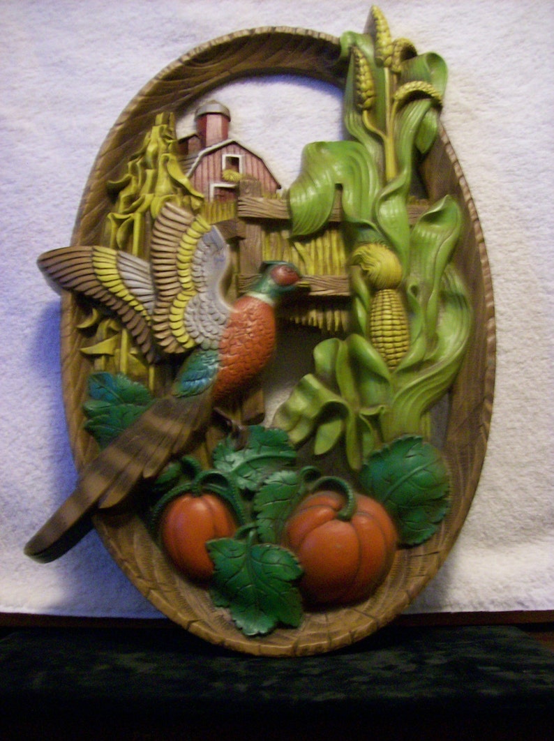 Syroco Farm Scene Dimensional Picture 18" X 12" - Etsy