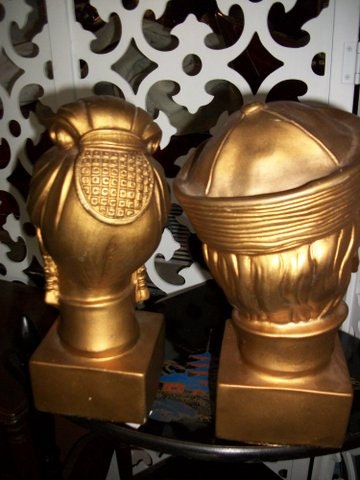 Oriental Figurines by Universal Statuary Corp 1960 - Etsy
