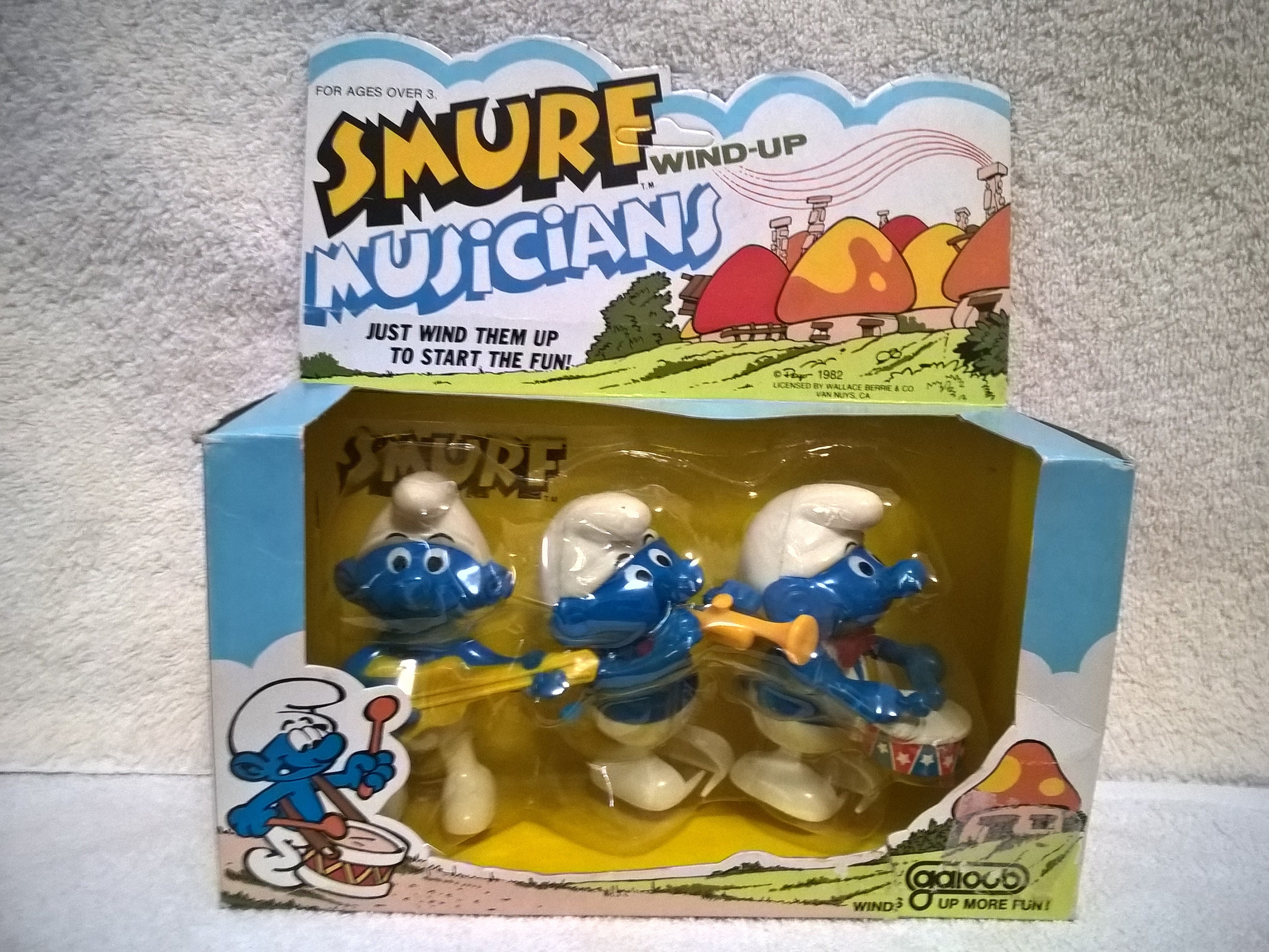 3 Smurf Musicians Wind Ups New in Box Set of 3 - Etsy