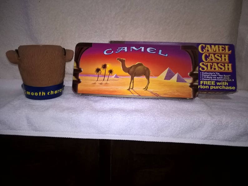Camel Collectibles Drink Holder and Tin | Etsy