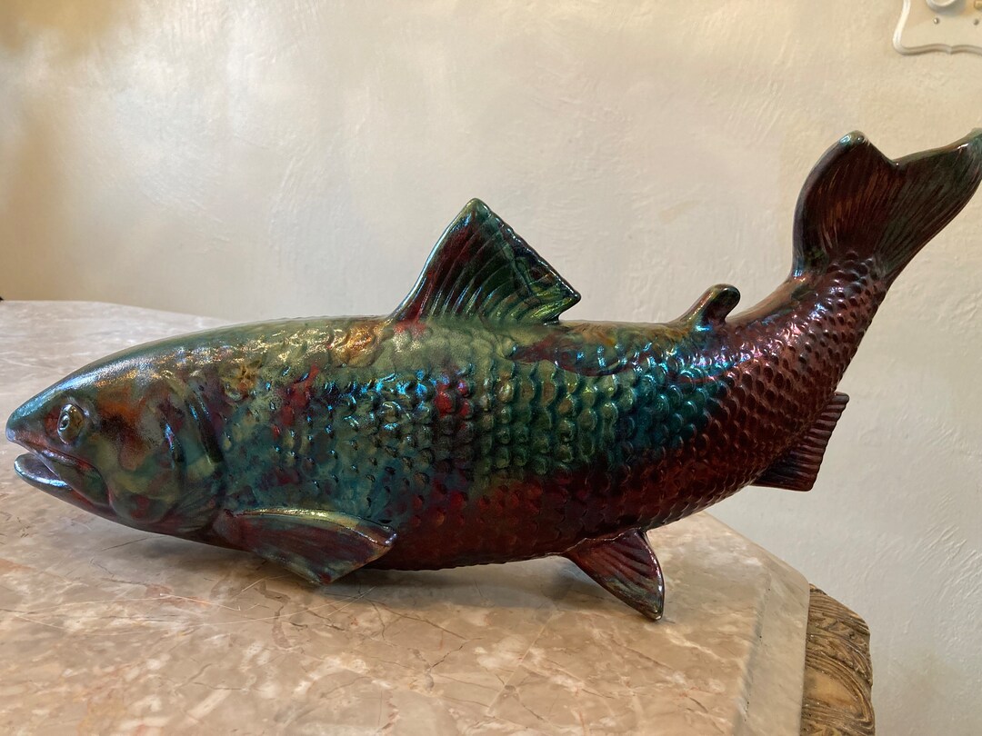 Huge Raku Fish - Etsy