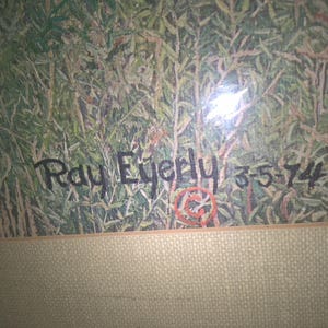 Ray Eyerly's Indian Village Print Signed and Dated - Etsy