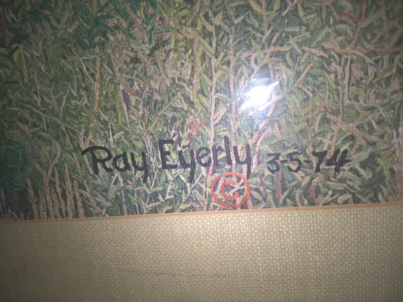 Ray Eyerly's Indian Village Print Signed and Dated - Etsy