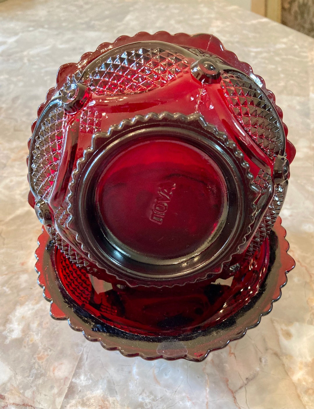 Cape Cod Royal Ruby Sauce Dishes Set of 3 - Etsy
