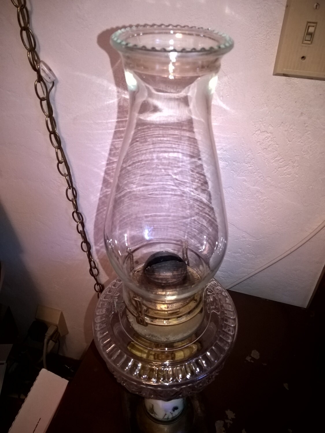 Pattern Glass Oil Lamp Circa 1870 | Etsy