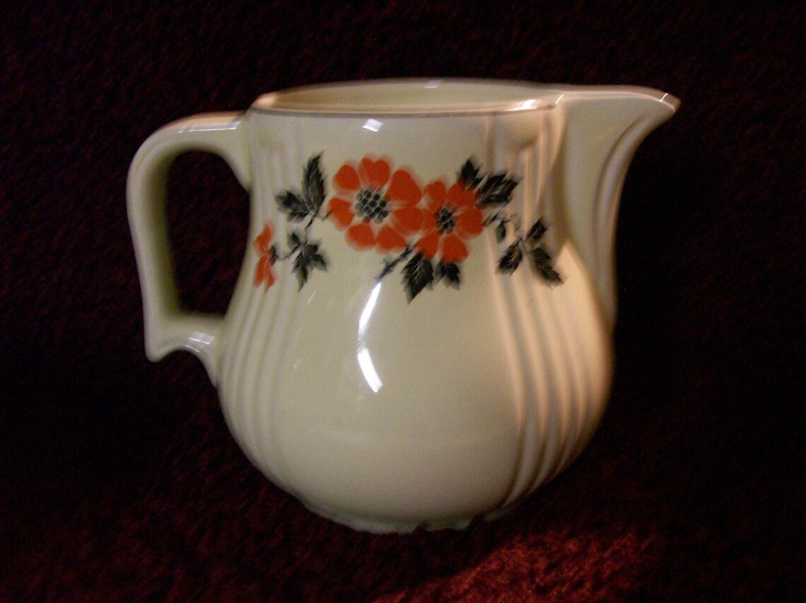 Halls Red Poppy Pitcher 64 Oz. | Etsy
