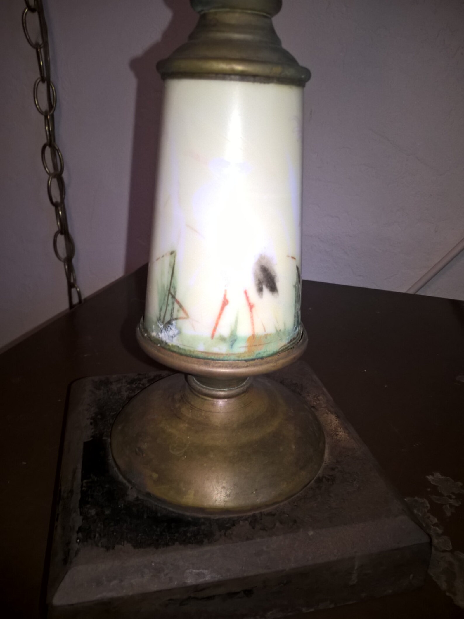 Pattern Glass Oil Lamp Circa 1870 | Etsy