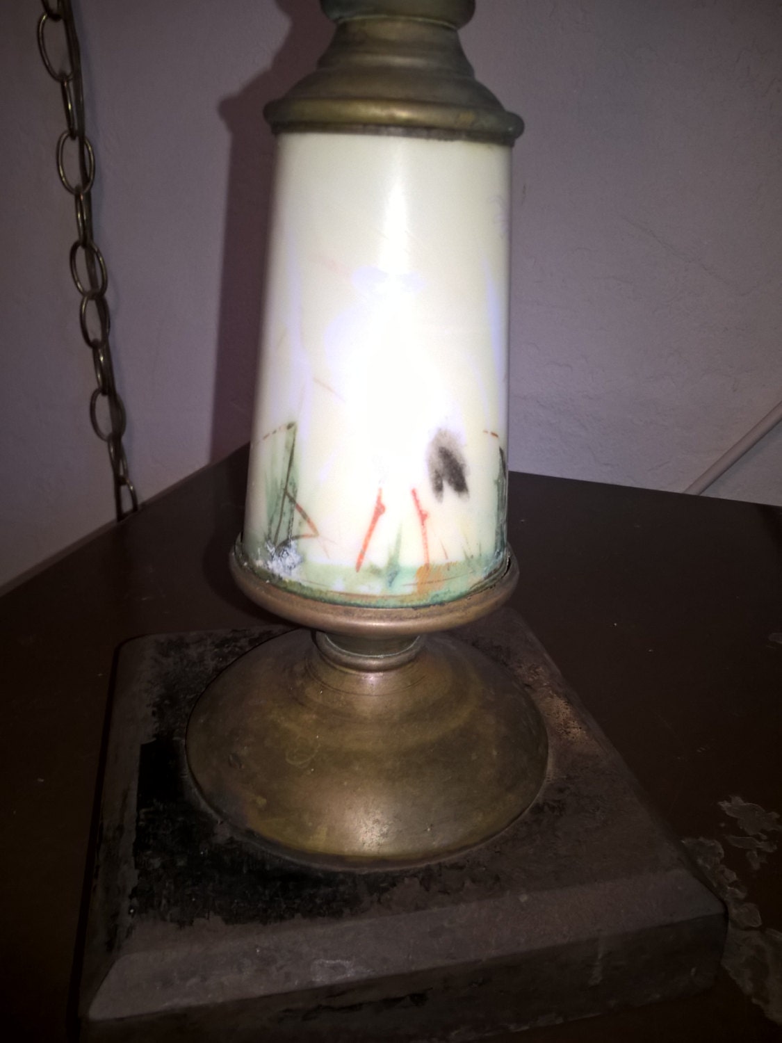 Pattern Glass Oil Lamp Circa 1870 | Etsy