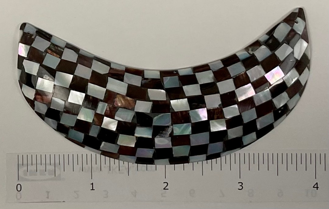Crescent Cut Shell Mosaic Cabochon - Etsy