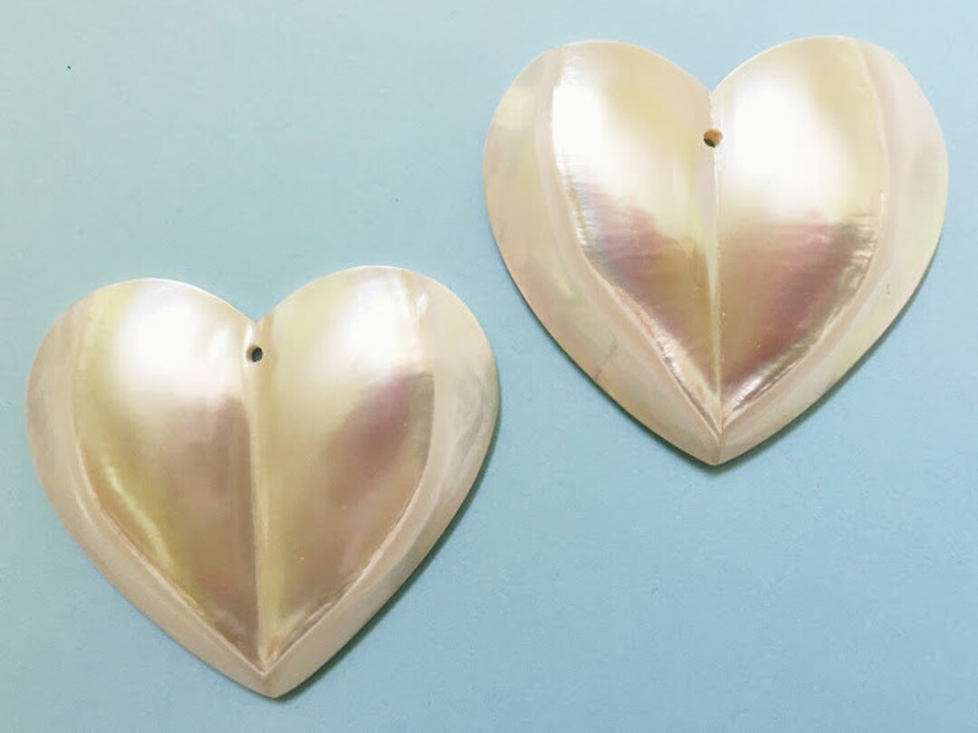 Nautilus Heart Cabochon (2 Pcs.) - Etsy