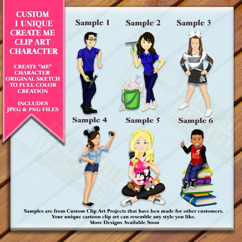 Clip Art, Create Me Custom Clip Art Character, Jpegs and Pngs, Build A ...